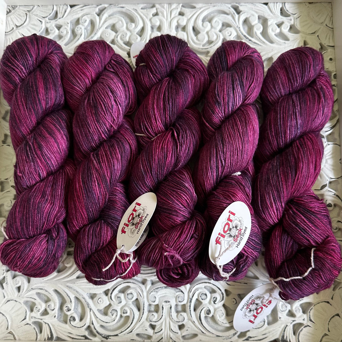 Crushing Grape - Fiori Sock Yarn - 4 Ply – Cozi Yarn Studio