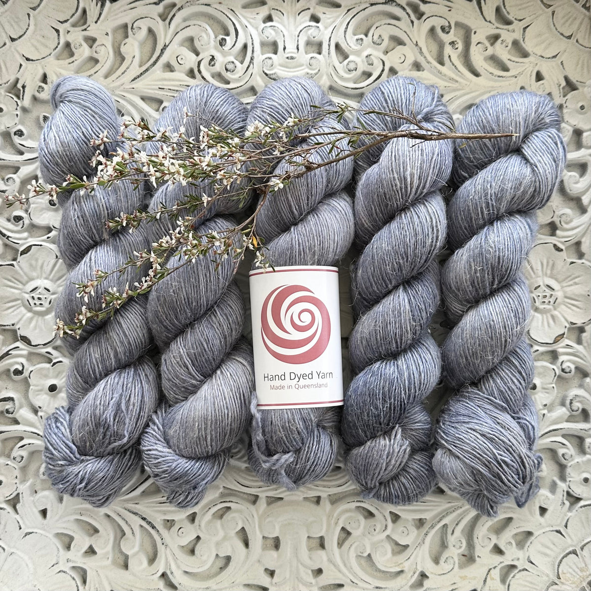 Steel Blue - Merino, Silk, Linen - Sport Weight – Cozi Yarn Studio