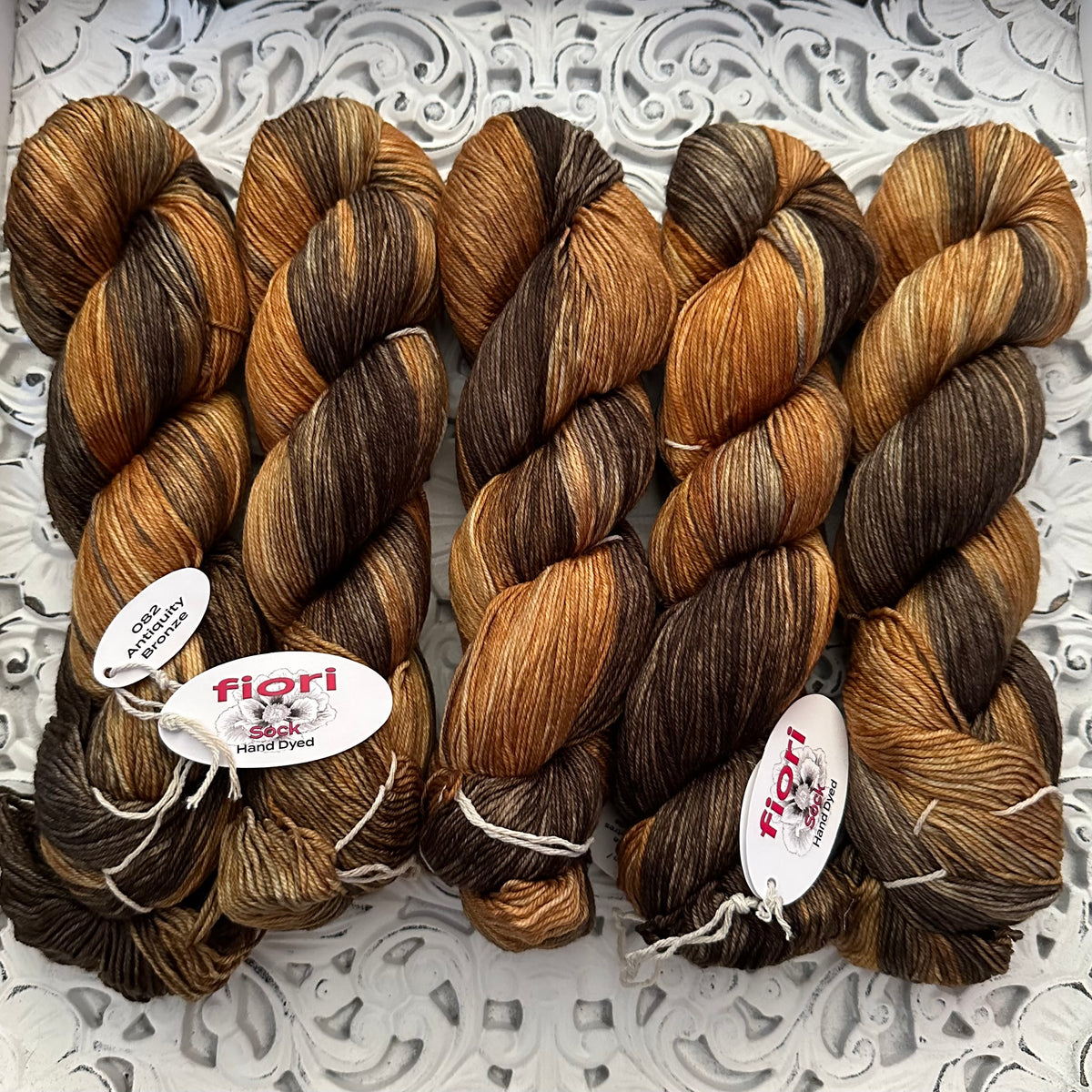 Antiquity Bronze - Fiori Sock Yarn - 4 Ply – Cozi Yarn Studio